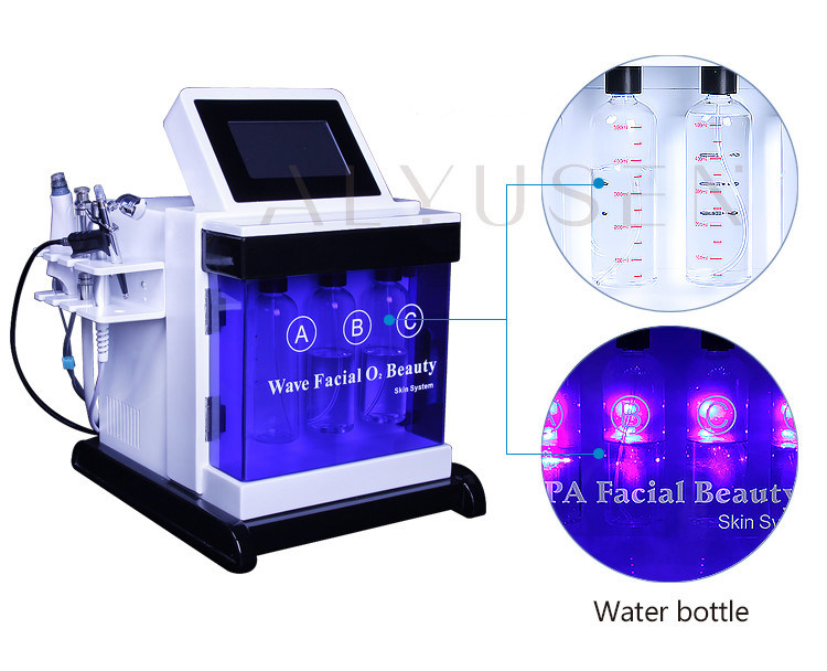 Beauty Hydra Oxygen Facial Machine , Skin Scrubber Microdermabrasion ...